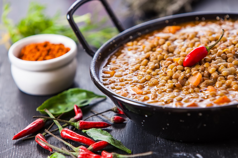 Supă de linte picantă