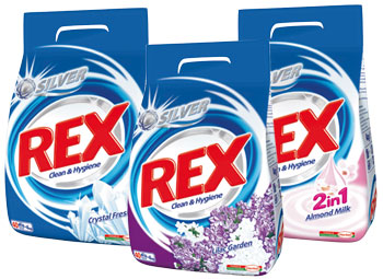 Detergent Rex Crystal Fresh, Lilac Garden si Almond Milk | avantaje.ro