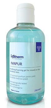 IVAPUR gel spumant purifiant pentru piele sensibila, mixta sau grasa ...