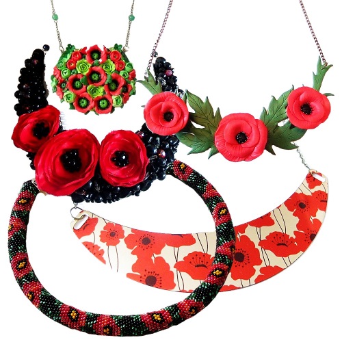 Bijuterii speciale inspirate din floarea de mac | avantaje.ro