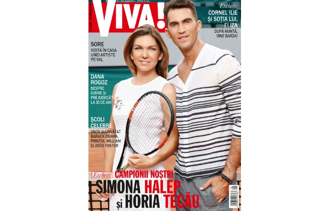 Simona Halep și Horia Tecău, împreună pe coperta Viva! și pe terenul de ...