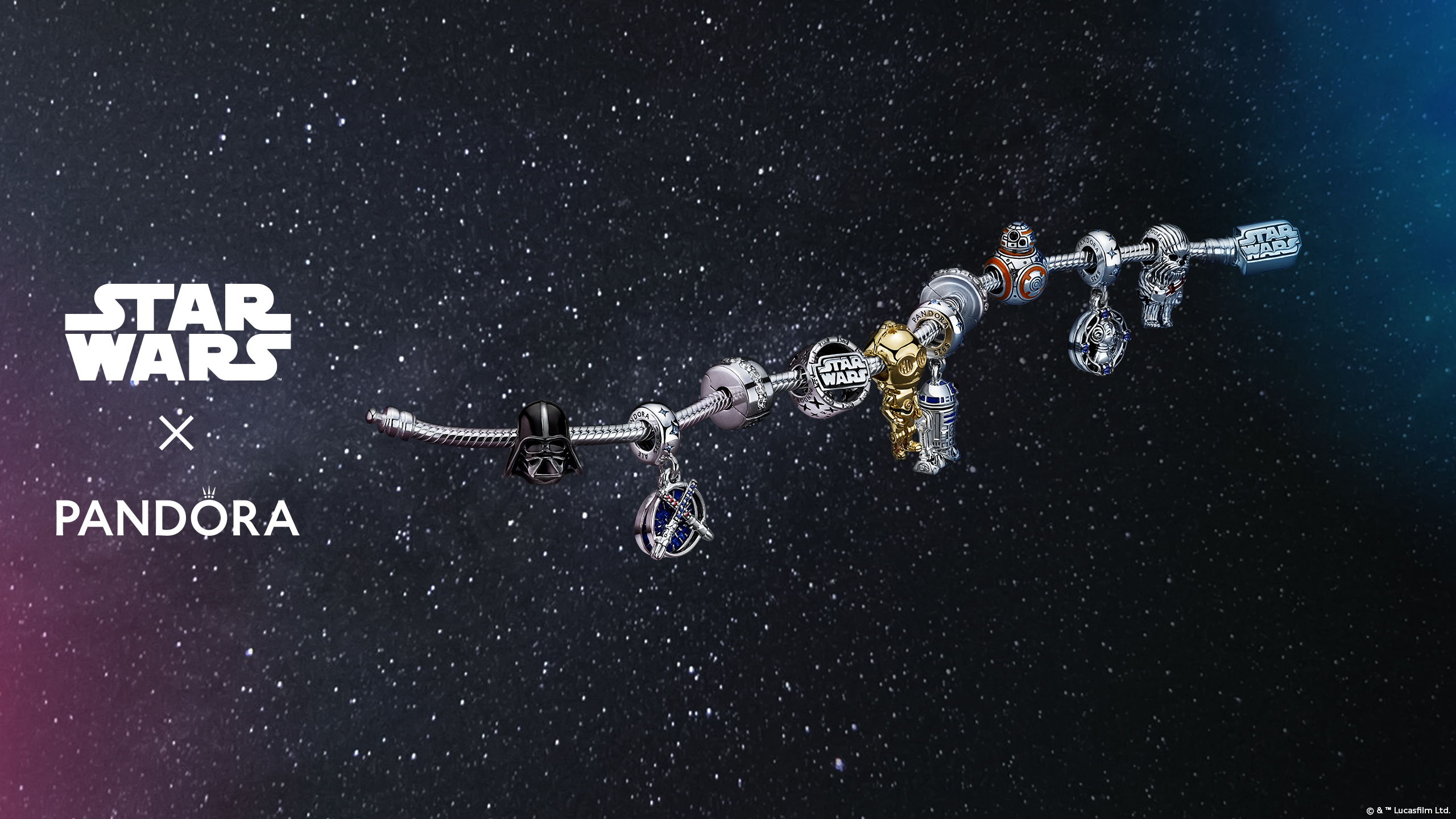 Pandora lansează în galaxia noastă colecția inspirată de Star WarsTM