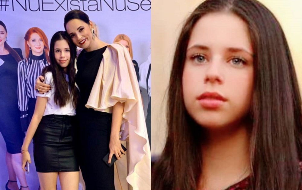 Imagine rară cu Violeta, fiica Andreei Marin și a lui Ștefan Bănică Jr ...