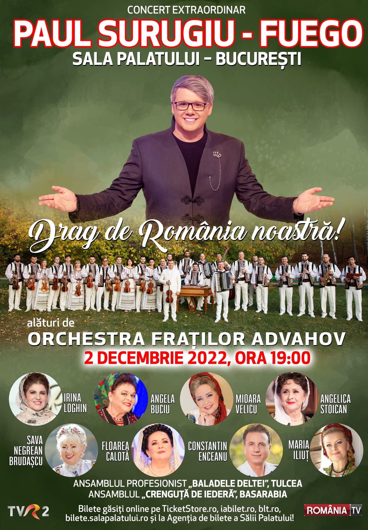 Concert extraordinar Fuego la Sala Palatului - Drag de România mea ...