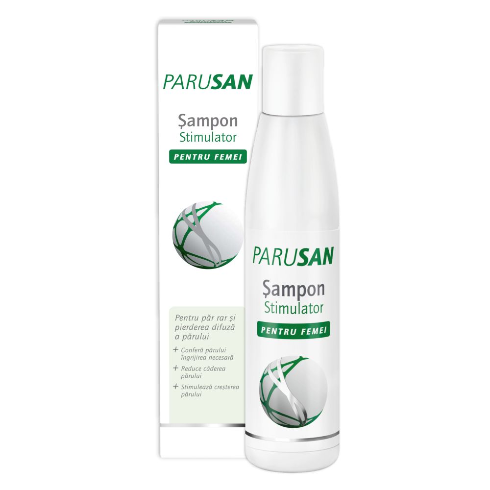 3 produse din gama PARUSAN® împotriva pierderii difuze a părului ...
