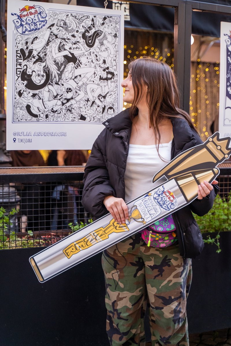 Giulia Andronache este câștigătoarea Red Bull Doodle Art și reprezintă ...