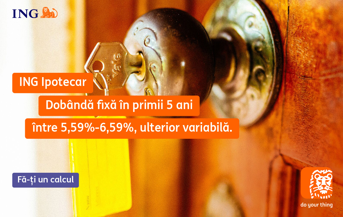 Dobânzi mai bune și un proces și mai rapid pentru creditele ipotecare ING