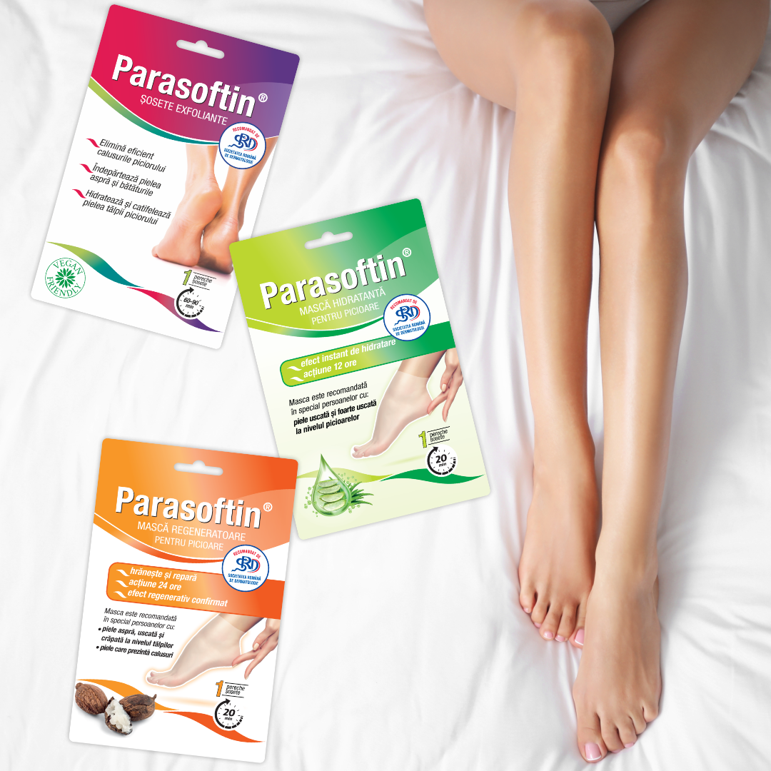 Întâmpină vara cu Parasoftin® și tălpi catifelate!