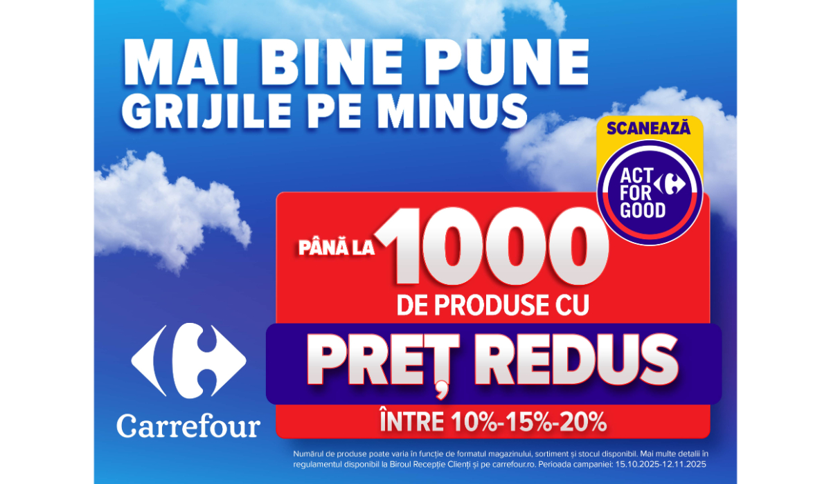 Carrefour îți aduce premii zilnice de 3.000 de euro prin Act for Good | avantaje.ro